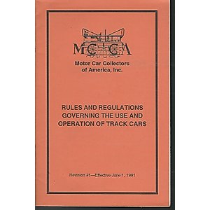 Rules and Regulations Governing the Use and Operation of Track Card: Revision#1--Effective June I, 1991