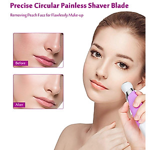 Electric Shaver for Women, 3-in-1 Painless Women Hair Trimmer Body Hair Removal Bikini Trimmer for Legs, Arms, Underarms, Face and Bikini Rechargeable Cordless Womens Shaver Hair Remover - USB Charge