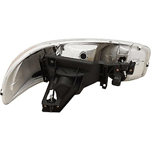 FSYXEL Headlight Halogen Driver Side Clear Lens Headlamp W/Bulb GM2502188 15850351 13673370