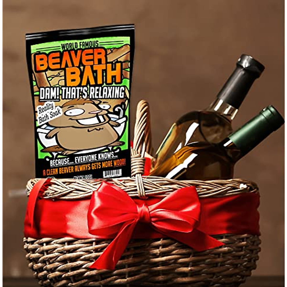 Beaver Bath Soak – Pink Bath Salts Luxury Bath Funny Girlfriend Gifts for Best Friends Funny Bath Products Sea Salts Funny Spa Gifts for Women Naughty Gag Gifts Bachelorette Party Favors