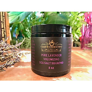 Earth Chemistry Lavender Volumizing Sea Salt Shampoo Get Thick, Full Beachy Waves, For Oily Or Thin Hair, Pump Up The Volume On Flat Or Thinning Hair, Made In The USA, Support Small Businesses