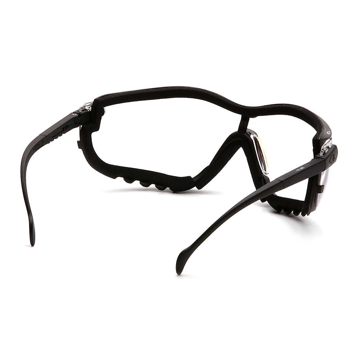 Pyramex Safety V2G Readers Eyewear, Black Strap/Temples, Clear +2.5 Anti-Fog Lens, Black Frame/Clear Anti-fog +2.5 Lens