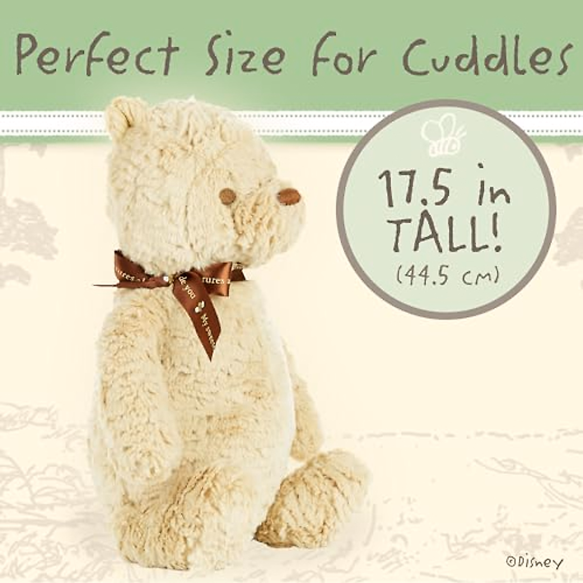 Disney Baby Classic Winnie the Pooh Stuffed Animal Plush Toy, 17.5 Inches