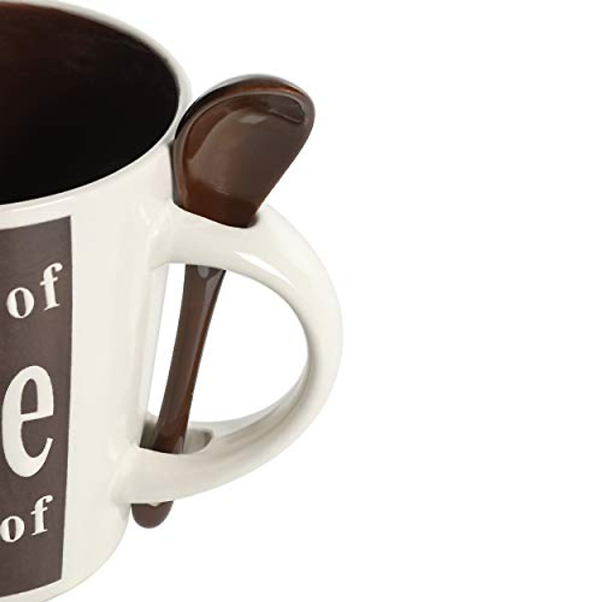 Mr. Coffee Bareggio Mug and Spoon Set, Café Americano, 8-Piece Mug and Spoon Set (14oz)