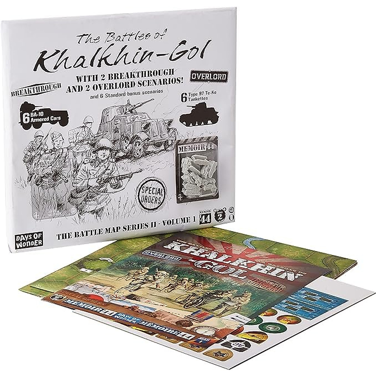 Memoir '44 Battles of Khalkhin-Gol Board Game EXPANSION - Relive Epic Clashes of WWII's Eastern Front! Strategy Game for Kids & Adults, Ages 8+, 2 Players, 30-60 Min Playtime, Made by Days of Wonder