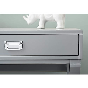 Linon Grey 2-Drawer Writing Jaycee Desk