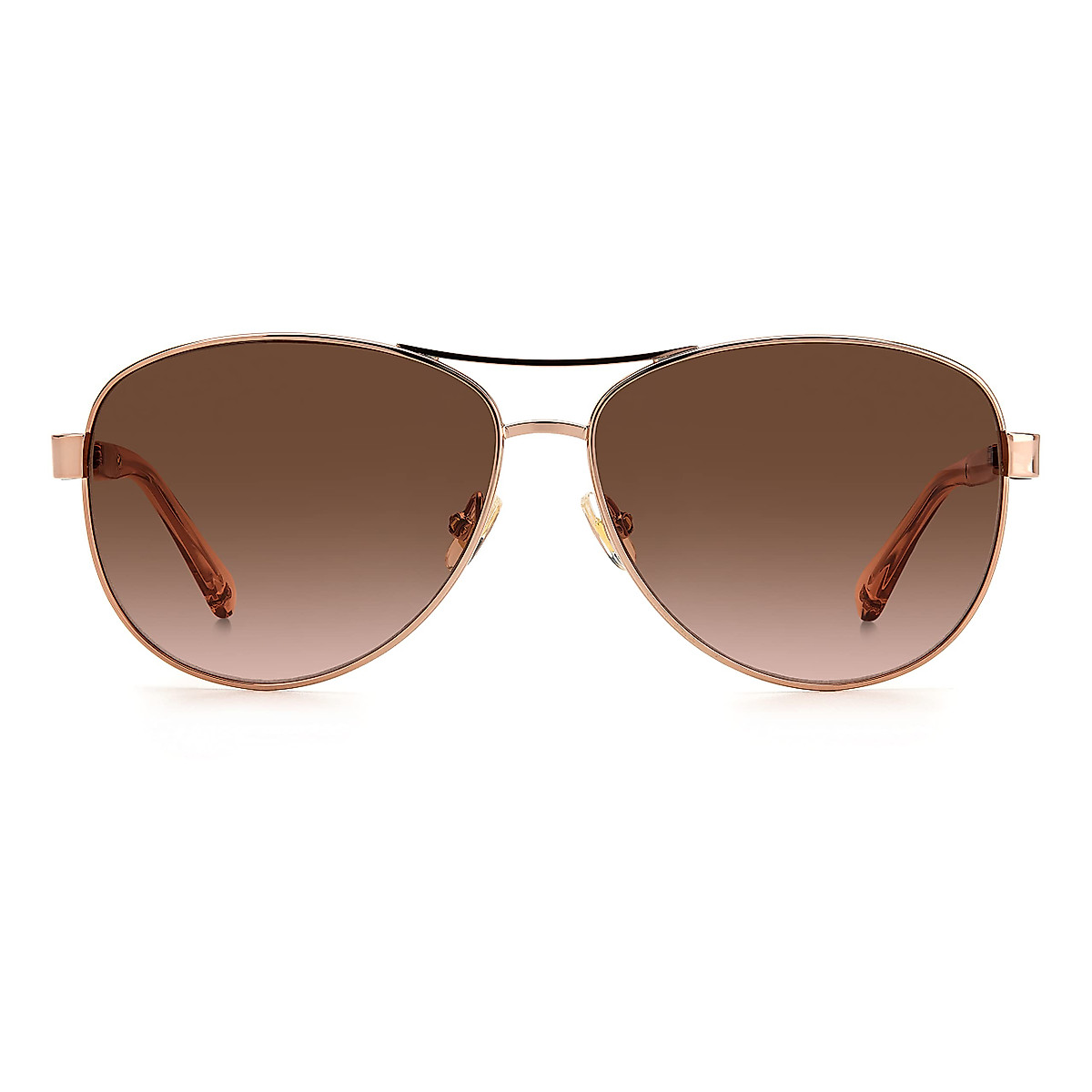 Kate Spade New York Women's Fara/S Pilot Sunglasses, Red Gold/Brown Pink Gradient, 57mm, 12mm