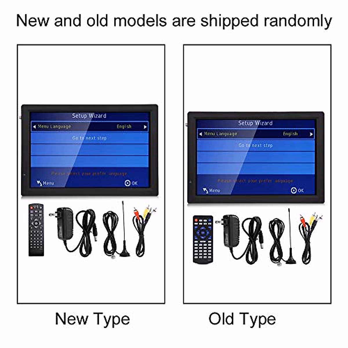 Leftwei Romantic PresentMini HD TV, Digital TV,Digital Television, 14inch Monitor for Home Car