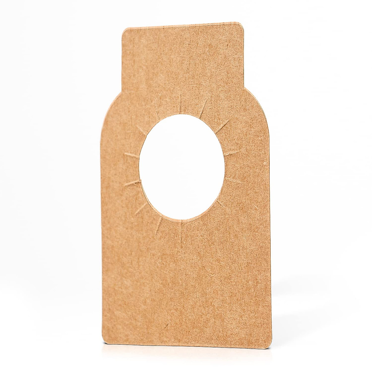 Colibrox Plain Kraft Paper Wine Bottle Tags (200 Pcs) - Durable Blank Wine Bottle Neck Tags, 2¼ x 3½ Inches with 1.1-Inch Hole - Multiuse Brown Kraft Paper Tags - Disposable Wine Vintage Tags