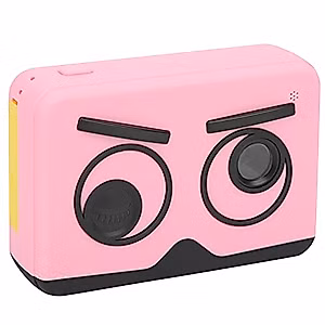 Children Camera, Kids Digital Dual Camera with 2.0in IPS Screen Selfies Childrens Camera Toy Support Front and Rear Dual Camera, Built‑in Large‑Capacity Battery(Pink)