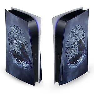Head Case Designs Officially Licensed Brigid Ashwood Raven Art Mix Vinyl Faceplate Sticker Gaming Skin Decal Cover Compatible with Sony PlayStation 5 PS5 Disc Edition Console