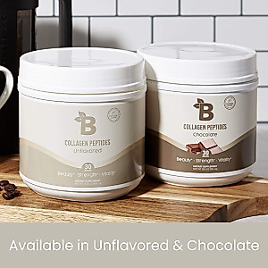 Bloom Nutrition Grass Fed Hydrolyzed Collagen Peptides Protein Powder with Hyaluronic Acid | Vitamin C Immune Support | Fortifies Joints, Vitalizes Hair, Skin, and Nails | Non-GMO (Unflavored)