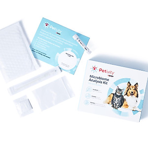 Petivity Microbiome Analysis Kit - Advanced for Cats and Dogs Powered by Purina - 4.8oz Box