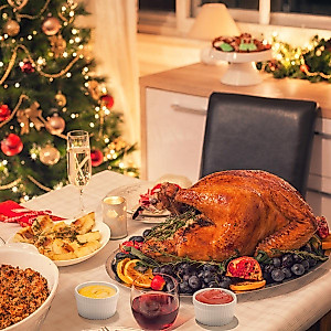 Mini Ramekins 1.5 oz, Vidalenta Dipping Sauce Cups, Tiny Ramekins Dip Bowl Porcelain Souffle Dish Set of 6, Small Ramekins Dessert Cups Small Bowls for Charcuterie Board, Microwave & Oven Safe, White