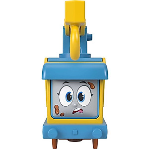 Thomas & Friends Motorized Toy Set Muddy Fix ‘em Up Friends Carly the Crane & Sandy the Rail Speeder for Preschool Pretend Play Kids Ages 3+ Years