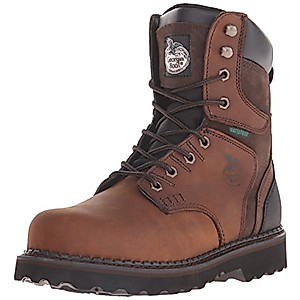 Georgia Boot Unisex-Adult Brookville 8' Work Boot-M Men BRN, Dark Brown, 10.5