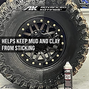 Advanced Kotings High Gloss Shine Coating Spray | Revives Dull Surfaces, UV Protectant, Vinyl, Rubber, Plastic, Easy Off-Road Clean-Up, ATV, UTV, Dirt Bikes Surfaces | Net Weight 12oz - Single Bottle