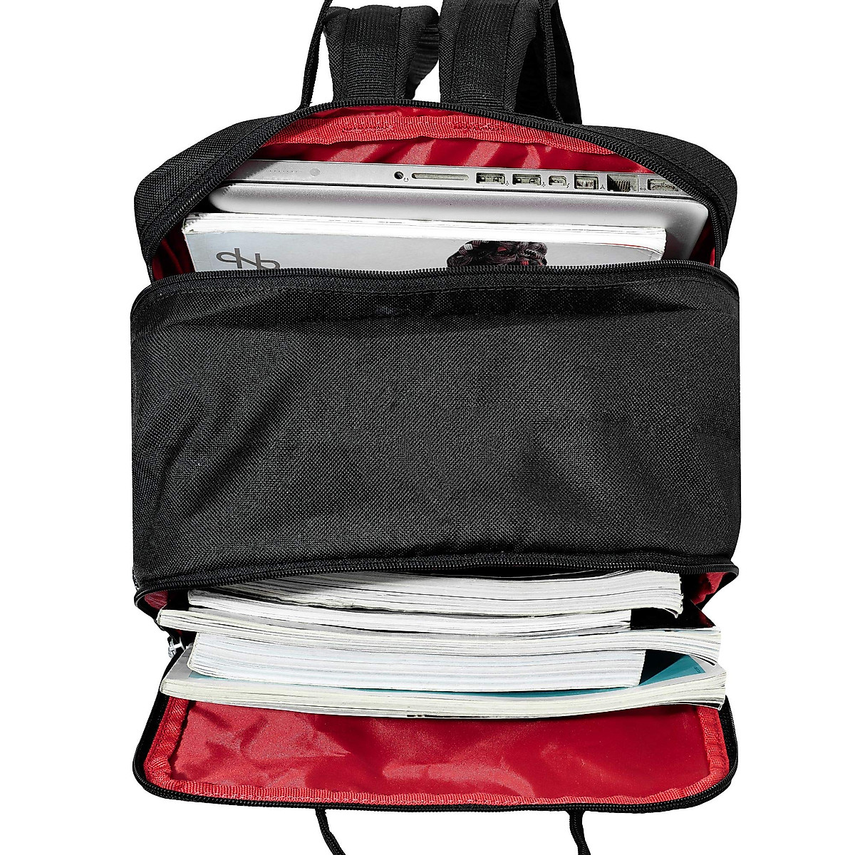 School Laptop Backpack for Teen Girls and Boys, Bookbag With 14 -inch Laptop Compartment for College Students (Black1)