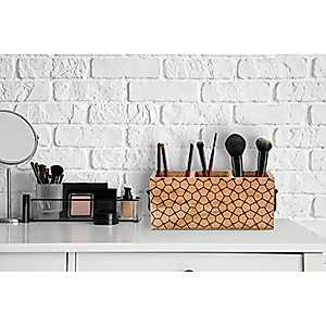 Farmhouse Decor 3 Compartment Silverware Holder Utensil and Cutlery Caddy for Parties Countertop Organizer for Spoon Fork and Knife Remote Control Holder Basket 10 x 4.5 x 5 Inches (Design 2)