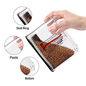 Fireman Axe Line American Flag Storage Box Plastic Food Organizer Container Canisters with Lid for Kitchen