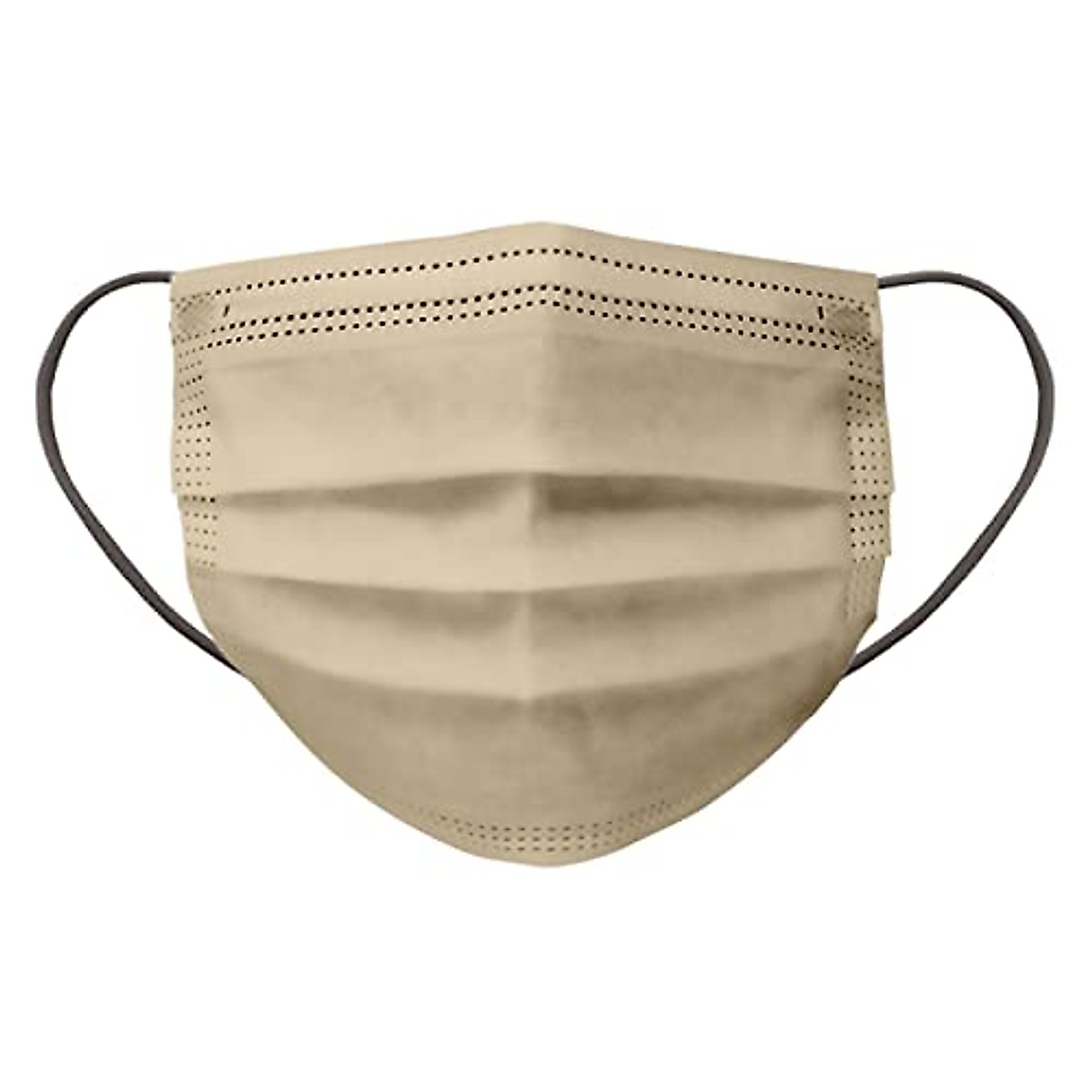 50 Pack Thanksgiving Days Disposable_Face_Masks_for Adult, 3 Layer Disposable Face Protection for Holiday Party(Khaki, 50 PCS)