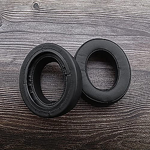 Micro Traders 1 Pair of Ear Pads Cushion Earmuffs Protein Leather Replacement Black Thicker Upgrade Quality Compatible with HS70 PRO HS60 PRO HS50 PRO Earphones