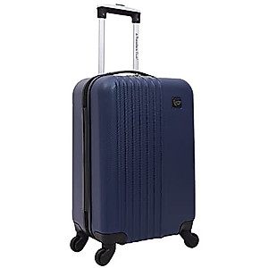 Travelers Club Cosmo Hardside Spinner Luggage, Navy Blue, 2-Piece Set (20/28)