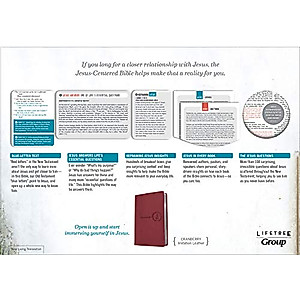 Jesus-Centered Bible NLT, Cranberry