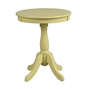 Gualiy Side Table in Light Yellow, End Tables for Bedroom, 18.00" L x 18.00" W x 22.00" H
