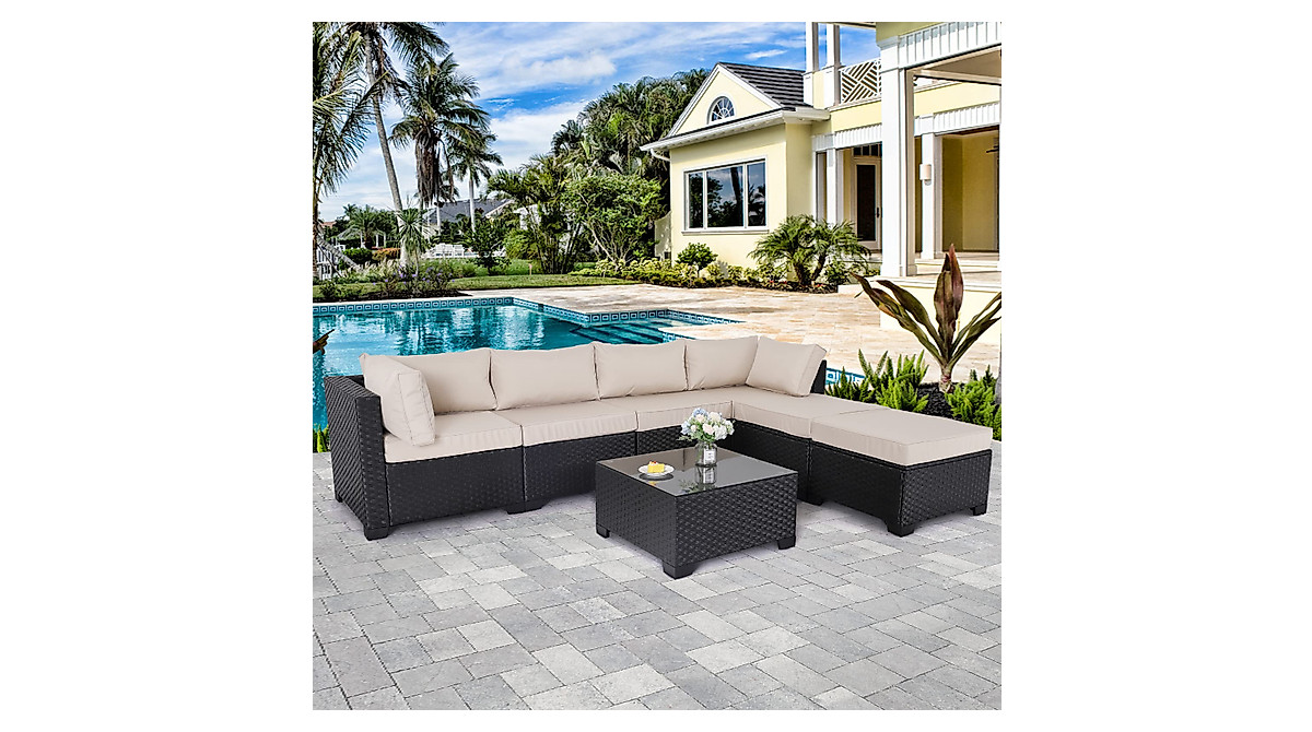 Lviden Outdoor Rattan Furniture Set - Comfort & Style
