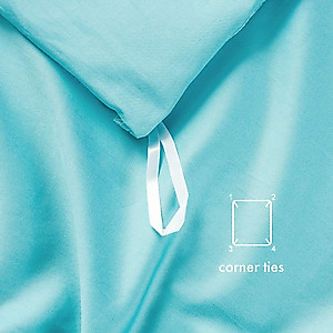 Peacock Blue Duvet Cover Oversized King Size,100% Cotton Solid Color 1 Piece Comforter Cover Sets, Luxury Bedding Duvet Cover Soft and 600 Thread Count,Breathable with Zipper Closure & Corner Ties