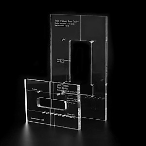 Musiclily Pro CNC Accurate Acrylic Tremolo Bridge Routing Templates Set for Traditional Strat-style Guitar