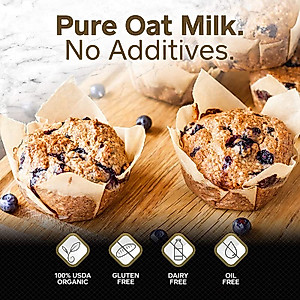 Oat Milk Powder 21oz - Natural and Plant Based Milk with a Clean Formula - Gluten-Free, Vegan, USDA Organic Certified, Non-GMO, Dairy Free, and Lactose Free Milk Powder with No Refrigeration Required