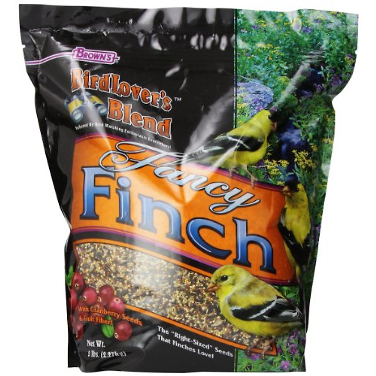 F.M. Brown'S Bird Lover'S Blend Fancy Finch With Cranberries, 5-Pound