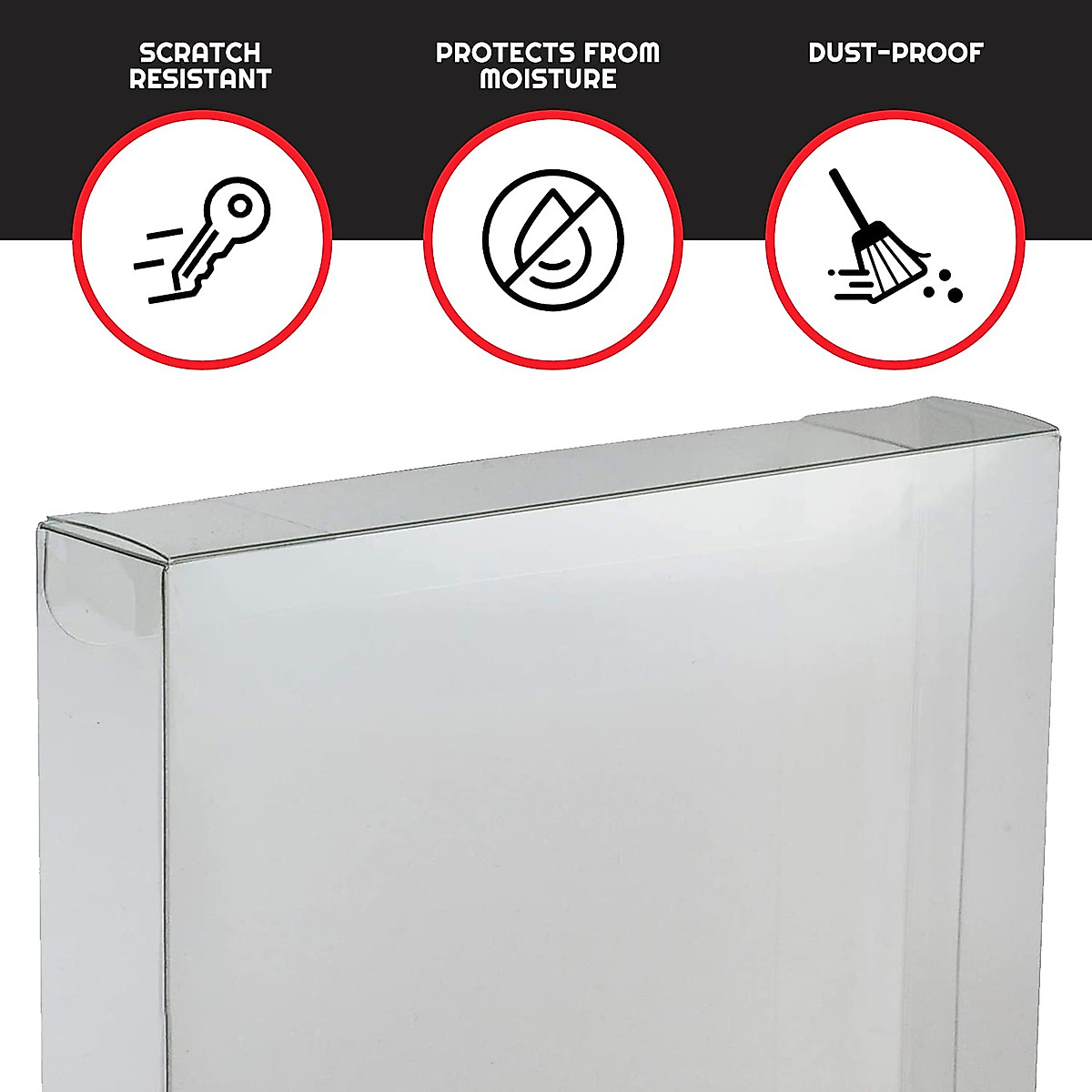 EVORETRO Action Figure Display Box Case Protector for Marvel Legends Series 6 inches Action Figure Toy Boxed -10 Pack - Ultra Clear PET Plastic, Scratch Resistant Protective Cases