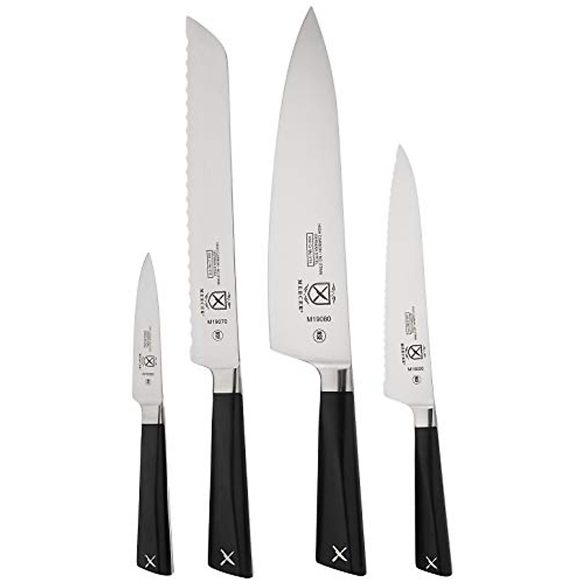 Mercer Culinary Züm 5-Piece Magnetic Board Forged Knife Set, Rubberwood