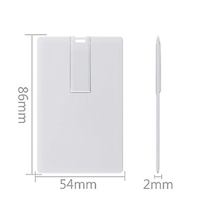 KINMIN Credit Card USB Flash Drive 16GB 10 Pack Business Card Bank Card Shape Flash Drive Memory Stick Key Credit USB Drive