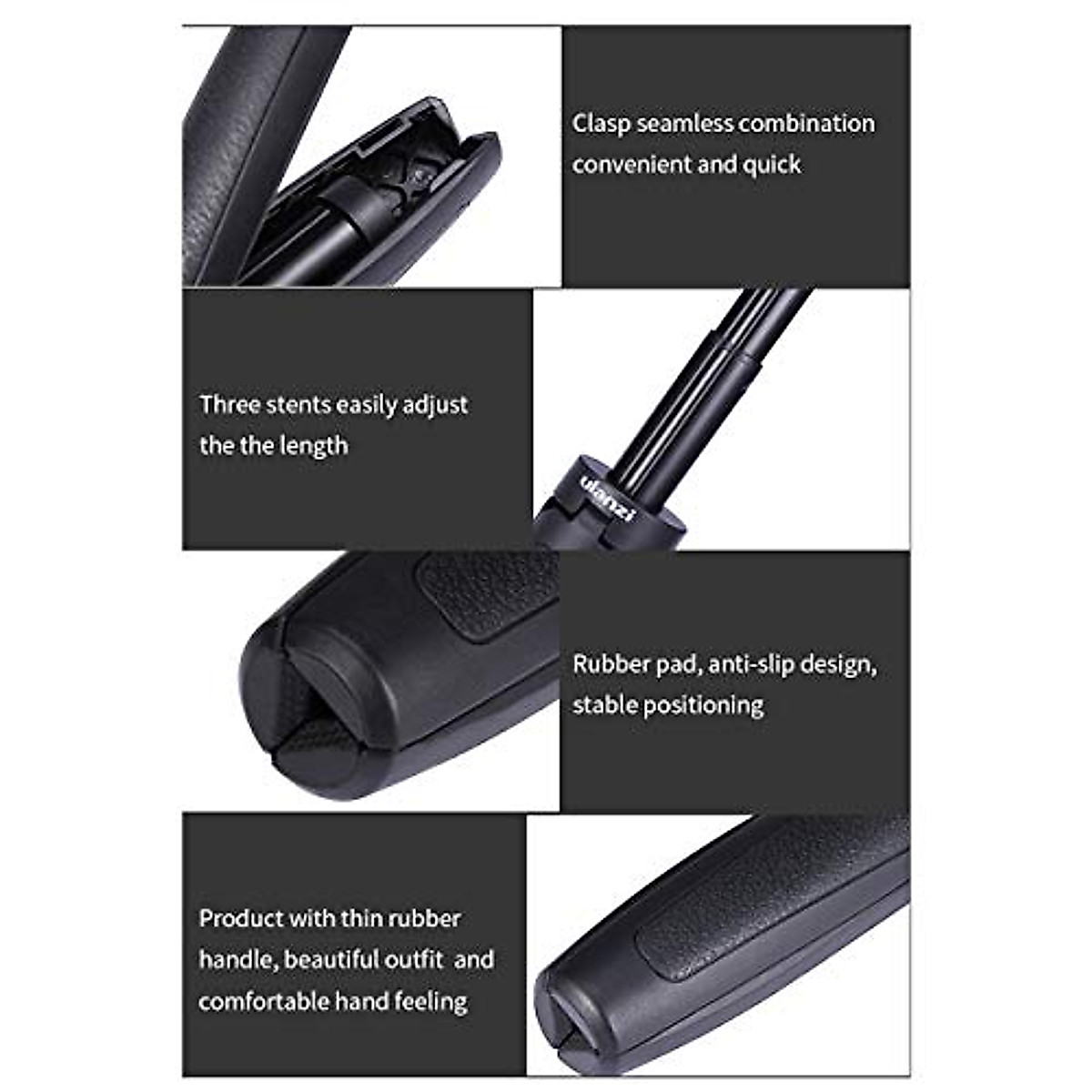 Extendable Selfie Stick for Gopro, Portable Vlog Selife Stick Tripod Stand for Gopro Hero 11/10/9/8/7/6/5 Black/Gopro Max DJI Osmo Action Insta 360 AKASO Action Camera Accessory Kits