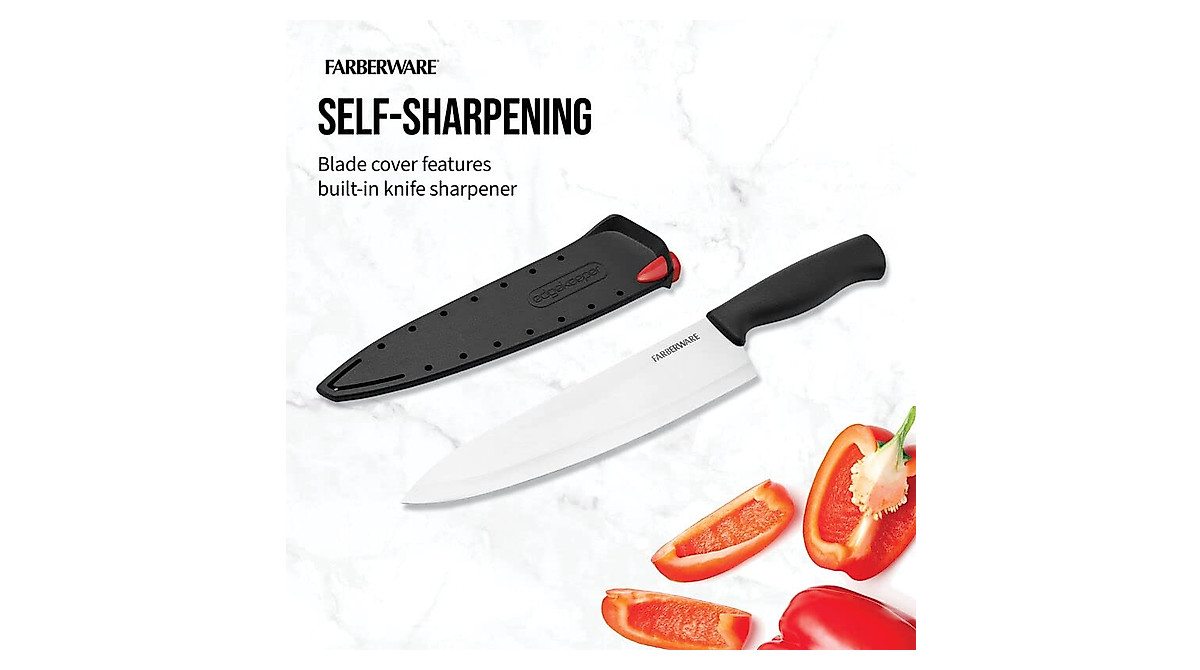 Farberware EdgeKeeper Chef's Knife - Self-Sharpening 8-inch