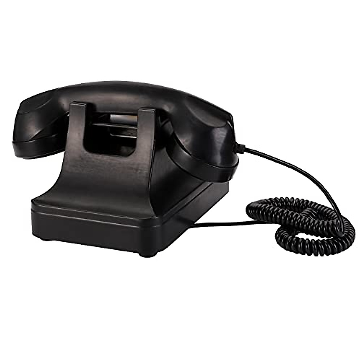 Yopay Classic Rotary Landline Phone, Vintage Home Telephones with Mechanical Ringer and Speaker Function for Home, Office, Hotel, Bar, Retro Black