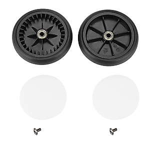 Baby Strollers Rubber Wheels, Baby Strollers Front/Back Wheels Replacement Accessories for Yoya Vovo Wheel Kids Carriage with Tools(1 Pair Back Wheel)