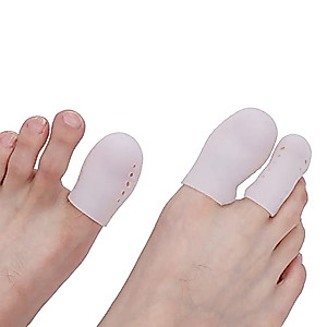 YLSZHY 8pair Gel Toe Protector,Silicone Toe Sleeves Pad,Toe Cushion Tube Finger Sleeve,Relief Toe Pressure Pain,Reduce Friction,Corn and Calluses Remover