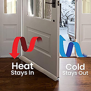 Home Intuition 3-Feet Draft Stopper Cloth Seal Weather Stop, Beige