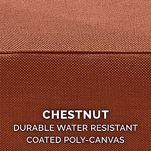 Furhaven Pet Bed for Dogs and Cats - Water-Resistant Indoor-Outdoor Logo Print Oxford Mattress Cooling Gel Foam Dog Bed, Removable Cover - Chestnut, Small