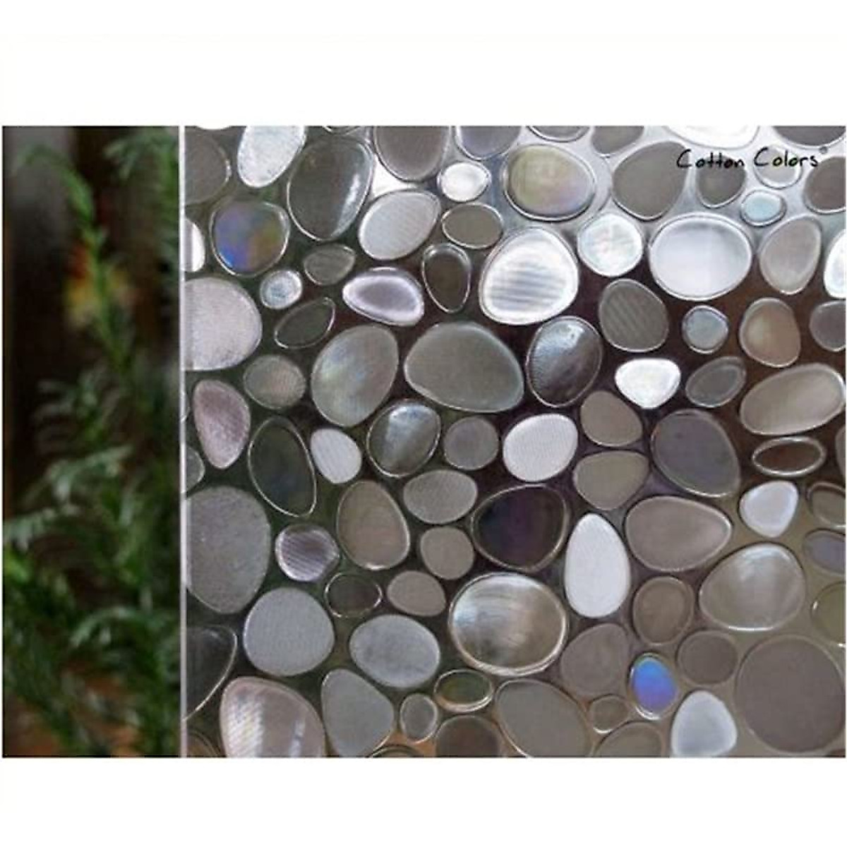 XENITE Window Privacy Film Translucent Cobblestone Frosted Window Privacy Film Self Adhesive Glass Stickers one Way Window Film Window (Color : Transparent, Size : 45x100cm)