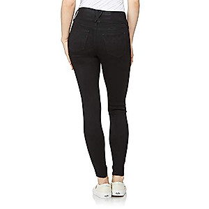 WallFlower Women's Size Juniors InstaSoft High-Rise Sassy Skinny Jeans (Standard, Noir, 14 Plus