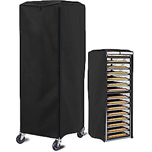 Sealcover Pan Rack Cover, High Density Waterproof and Dustproof Bread Rack Cover, 23"x28"x64", Bakery Single Rack Covers.