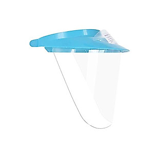 Pac-Dent iVisor Reusable Face Shield Kit, Full Face Protective Mask with Anti-Fog Coating, Adjustable to Comfortably Fit All Head Sizes, Reusable, Blue