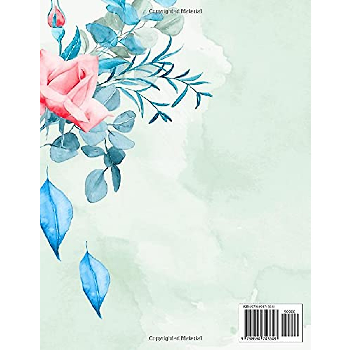Address & Phone Number Book: for Seniors, Large Print Telephone and Address Notebook Organizer with Tabs, Pink Watercolor Roses