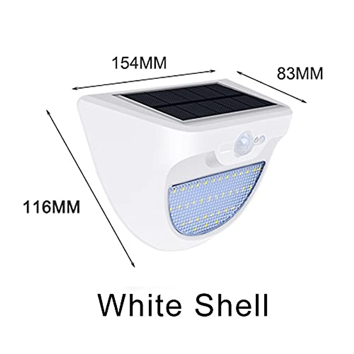 GSYFDZSWZX Fengyan Landscape Lights 1pack Outdoor LED Night Light Waterproof Solar PIR Motion Sensor Wall Lamp Auto Switch Solar Street Porch Path Fence Garden Lighting LED Street Lamp